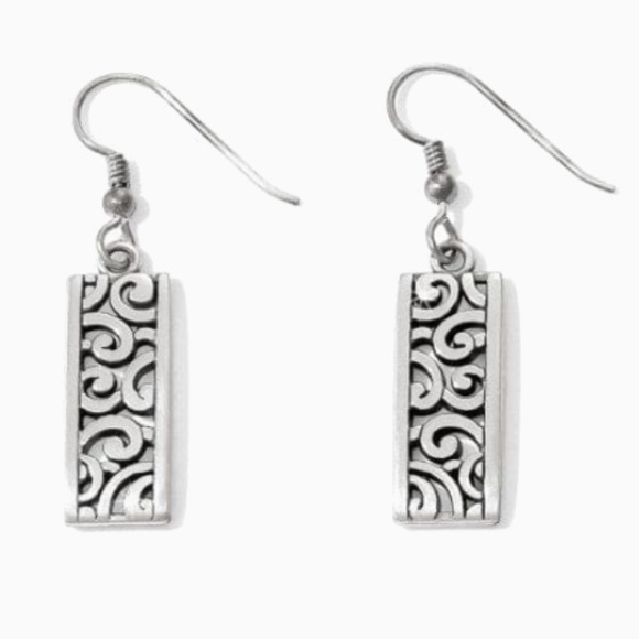 Brighton | Jewelry | Brighton Silver Deco Lace French Wire Drop ...